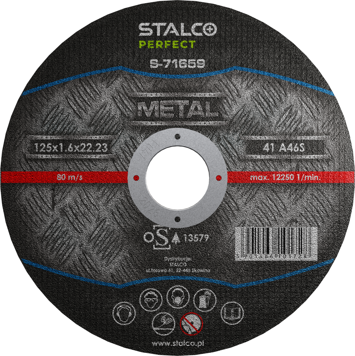 Metal Cutting Disc - Flat ∅115mm STALCO PERFECT S-71651